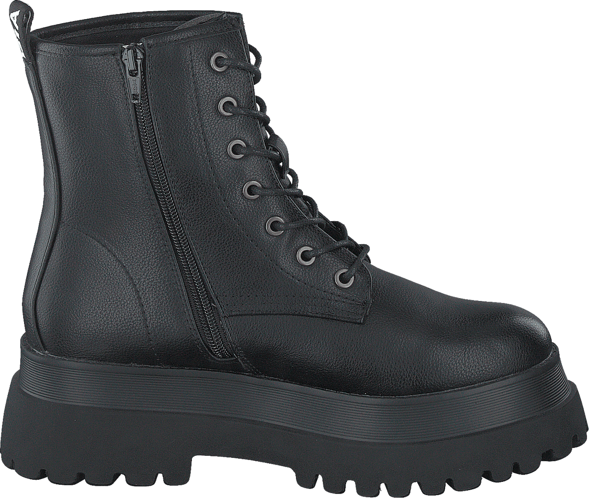 Biagas Laced Up Platform Boot Black | Skor för alla tillfällen | Footway